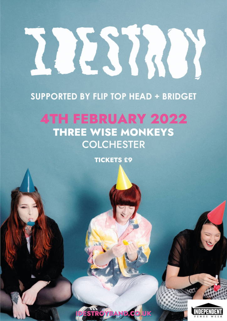 IDESTROY - (Colchester) IVW2022 - Three Wise Monkeys Colchester