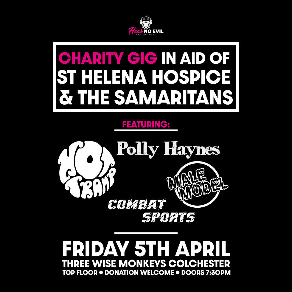 St Helena Hospice and The Samaritans Charity Gig - Three Wise Monkeys ...